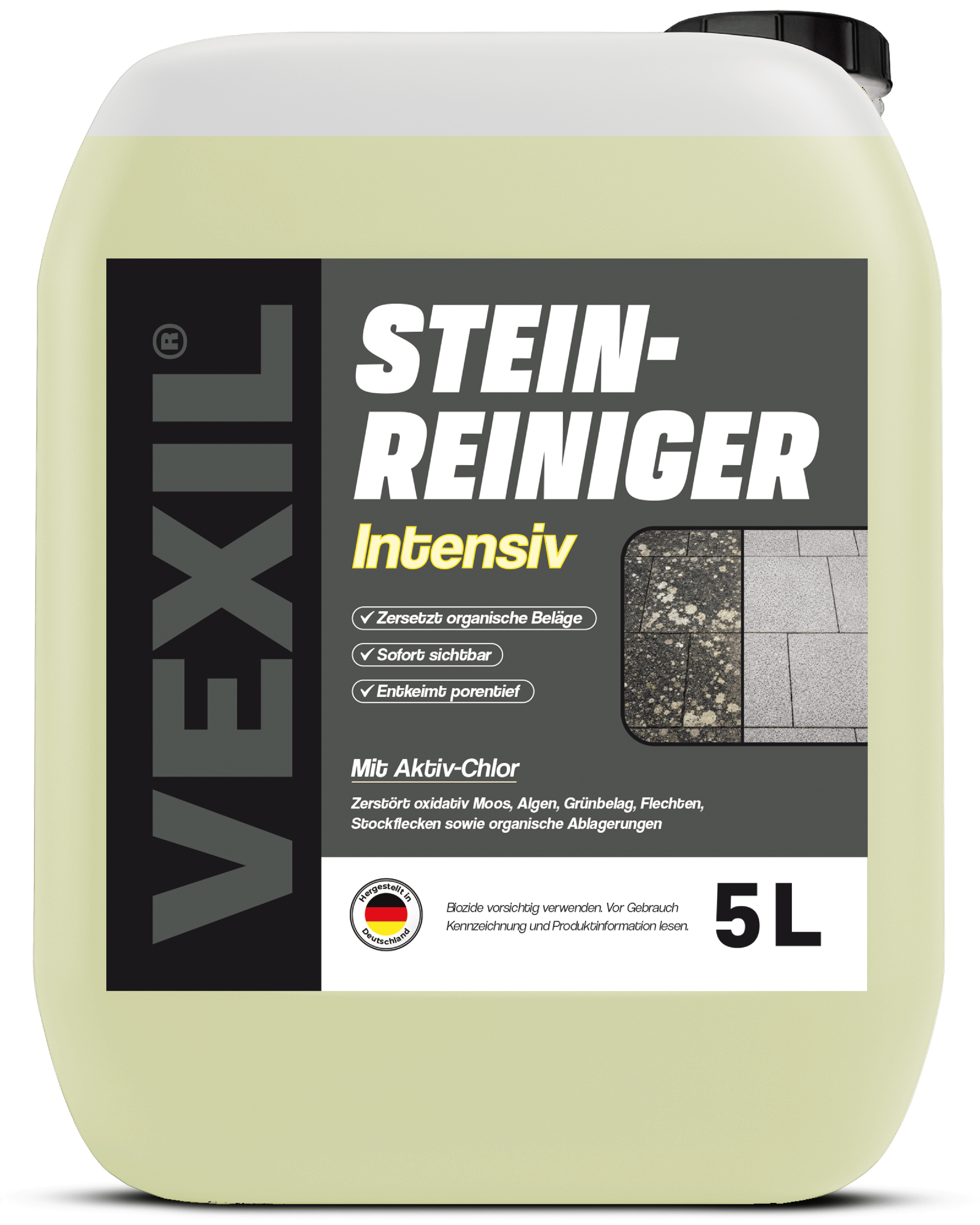 Steinreiniger Intensiv mit Aktiv-Chlor – VEXIL®